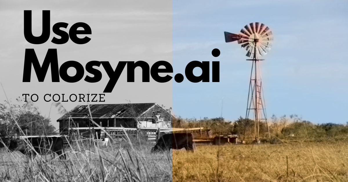 How to Use Mosyne.ai to Colorize